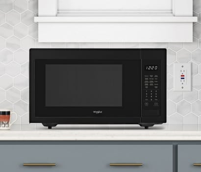 Whirlpool WMC30516HB 1.6 cu. ft. Countertop Microwave with Sensor Cook ...