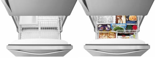 Whirlpool WRB322DMBM 33 Inch Bottom-Freezer Refrigerator with FreshFlow ...