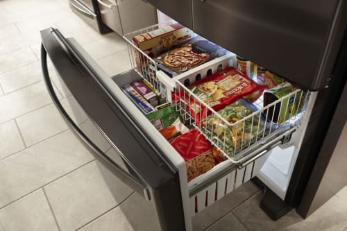 Whirlpool WRF555SDHV 36 Inch French Door Refrigerator with 25 Cu. Ft ...