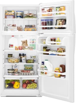 Whirlpool WRT104TFDW 28 Inch Top Freezer Refrigerator with 14 cu. ft ...