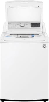 LG WT7305CW 27 Inch Top Load Smart Washer with 4.8 Cu. Ft. Capacity, 4 ...