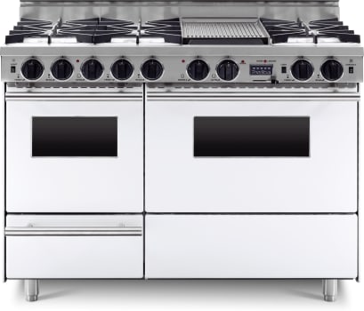 FiveStar WTN5267W 48 Inch Freestanding Dual Fuel Range with 6 Open ...