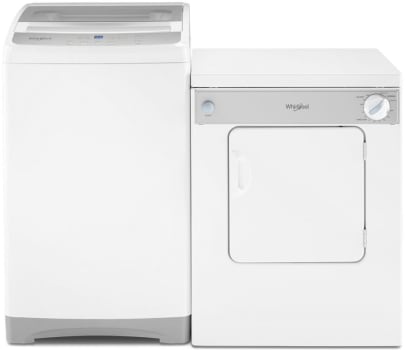 Whirlpool WTW2000HW 21 Inch Compact Top Load Washer with 1.6 cu. ft ...