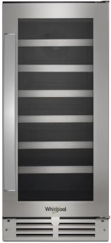 Whirlpool WUW55X15HS 15 Inch Under Counter Wine Center with 34-Bottle ...