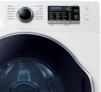 Samsung WW22K6800AW 24 Inch Front Load Washer with 2.2 cu. ft. Capacity ...