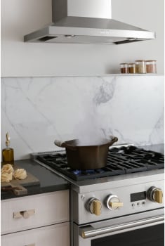 Monogram ZGP304NTSS 30 Inch Freestanding Professional Gas Smart Range ...