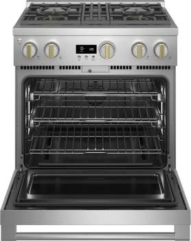 Monogram ZGP304NTSS 30 Inch Freestanding Professional Gas Smart Range ...