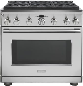 Monogram ZGP366NNSS 36 Inch Freestanding Professional Gas Range with 6 ...