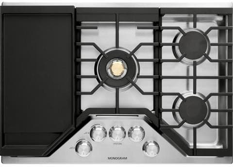 Monogram ZGU30RSLSS 30 Inch Gas Cooktop with 5 Sealed Burners ...