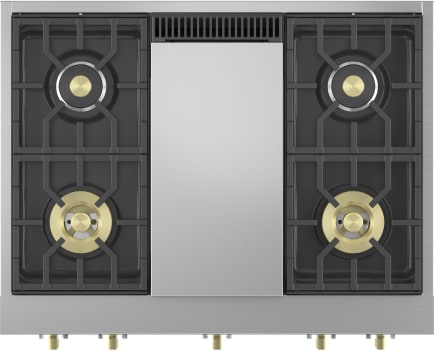 Monogram ZGU364NDTSS 36 Inch Slide-In Professional Gas Rangetop with 4 ...