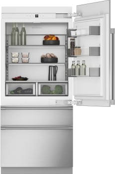 Monogram ZIC363NBVRH 36 Inch Panel Ready Built-In Bottom Freezer Smart ...