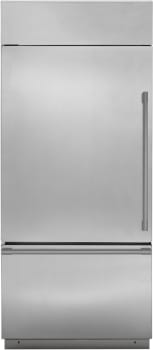 Monogram ZICS360NVLH 36 Inch Built-In Bottom Freezer Refrigerator with ...