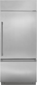 Monogram ZICS360NVRH 36 Inch Built-In Bottom Freezer Refrigerator with ...