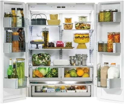 Monogram ZIPP360NHSS 36 Inch Built-In French Door Refrigerator with Ice ...