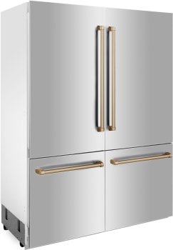 ZLINE RBIVZ30460CB 60 Inch Built-In French Door Refrigerator with 32.2 ...