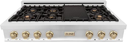ZLINE RTZ48G 48 Inch Autograph Edition Gas Rangetop with 7 Italian ...