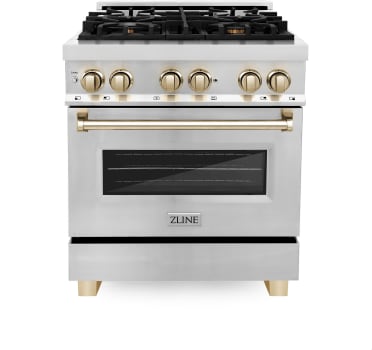 ZLINE RAZ30G 30 Inch Freestanding Professional Dual Fuel Range with 4 ...
