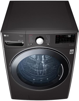 LG WM3998HBA 27 Inch Front Load Smart Washer/Dryer Combo with 4.5 cu.ft ...