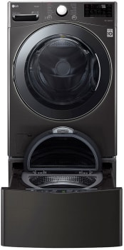 LG WM3998HBA 27 Inch Front Load Smart Washer/Dryer Combo with 4.5 cu.ft ...