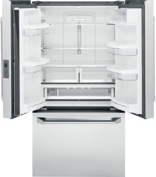 Monogram ZWE23PSHSS 23.1 cu. ft. Counter-Depth French Door Refrigerator ...
