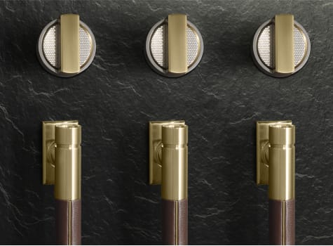 Monogram ZXPR36HKTB1 36 Inch Brass Range Handle Kit