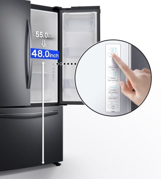 Samsung RF28T5001SG 36 Inch 3-Door French Door Refrigerator with 28.2 ...