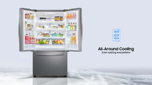 Samsung RF28T5001SR 36 Inch 3-Door French Door Refrigerator with 28.2 ...