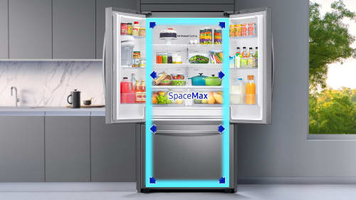 Samsung RF28T5021SR 36 Inch 3-Door French Door Refrigerator with 28.2 ...