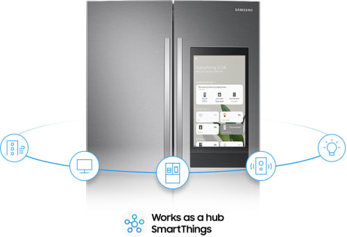 Samsung RF28T5F01SR 36 Inch Family Hub™ French Door Smart Refrigerator ...