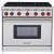 Wolf GR366 36 Inch Pro-Style Gas Range with 6 Dual-Stacked Sealed ...