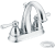 Moen 6121P Double Lever Lavatory Faucet with 4-3/8 Inch Reach, 6-3/4 ...