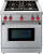 Wolf GR304 30 Inch Pro-Style Freestanding Gas Range with 4 Dual-Stacked ...