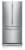 Samsung RF197ACRS 17.8 cu. ft. Counter-Depth French Door Refrigerator ...