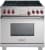 Wolf DF366 36 Inch Pro-Style Dual-Fuel Range with 5.4 cu. ft. Dual ...