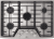 LG LSCG307ST 30 Inch Gas Cooktop with 5 Sealed Burners, Continuous Cast ...