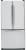 GE PFS22SBSSS 22.2 cu. ft. French-Door Refrigerator with 4 Glass ...