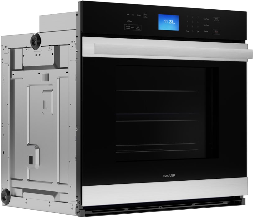 Sharp SWA3062GS 30 Inch Single Electric Wall Oven with 5.0 cu. ft. True ...