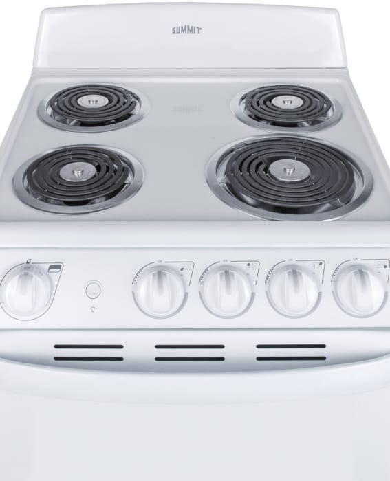 Summit RE203W 20 Inch Freestanding Electric Range with 4 Coil Elements ...