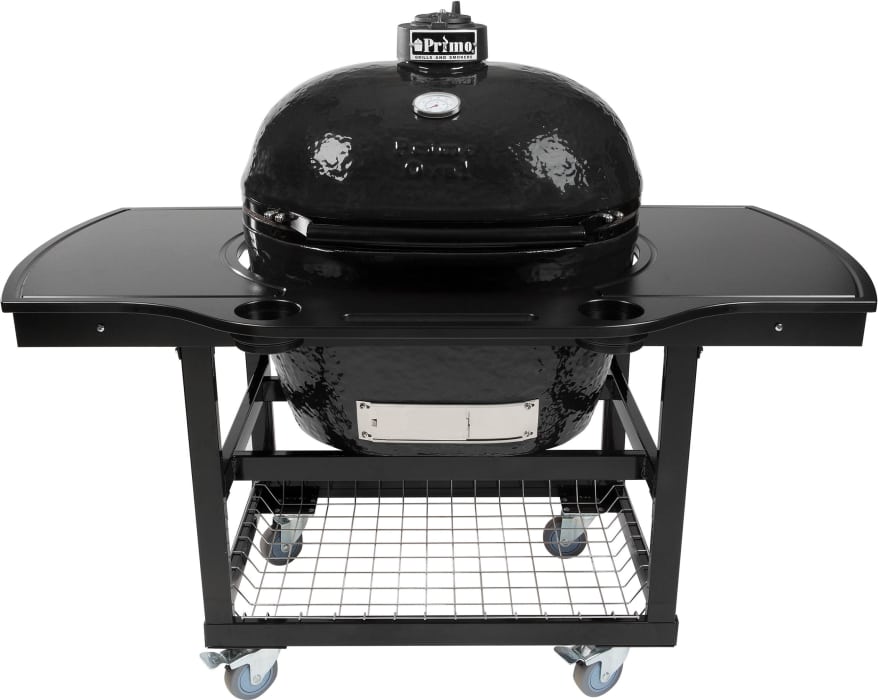 Primo 778 28 Inch Freestanding Ceramic Kamado Grill with 680 sq. in ...