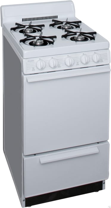 Premier BAK100OP 20 Inch Freestanding Gas Range with 4 Open Burners, 2. ...