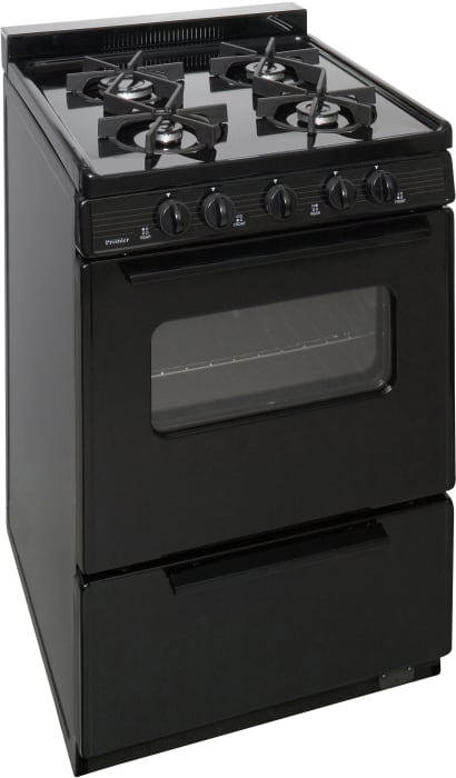 Premier BJK5X0BP 24 Inch Freestanding Gas Range with 4 Sealed Burners ...