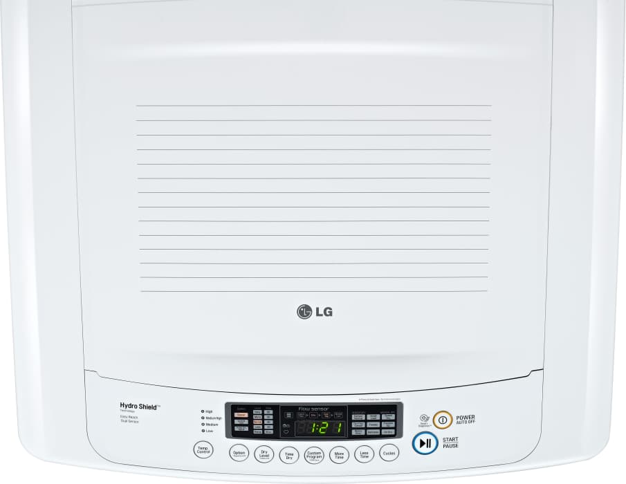 LG DLG1002W 27 Inch Front-Load Gas Dryer with 7.3 cu. ft. Capacity, 9 ...