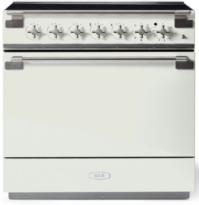 AGA AEL361INABWHT 36 Inch Freestanding Induction Range with 5 Elements ...