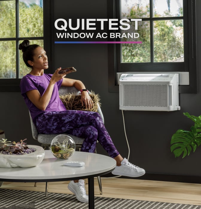 GE AHTT08BC Profile ClearView™ Window Smart Air Conditioner with Flex ...