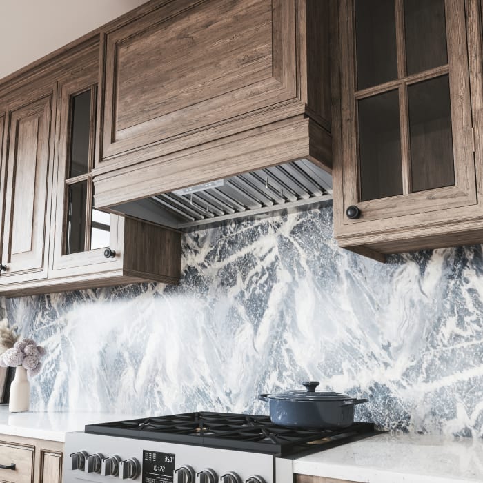 Zephyr AK9434BS Cabinet Insert Smart Range Hood with 6-Speed 700 CFM ...