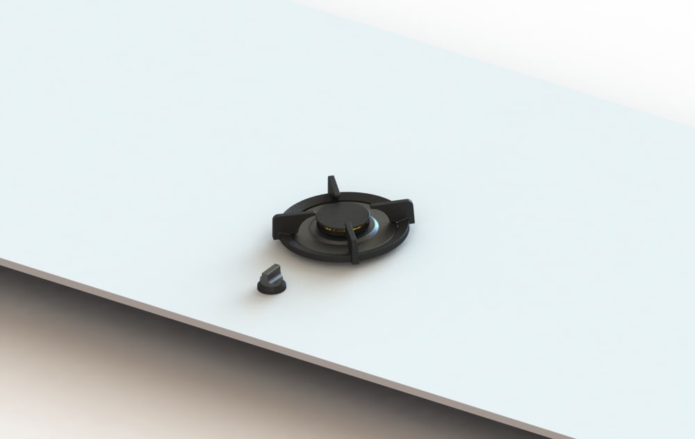 Pitt Cooking ALTAR1PTLP 12 Inch Modular Gas Cooktop with 10,000 BTU ...