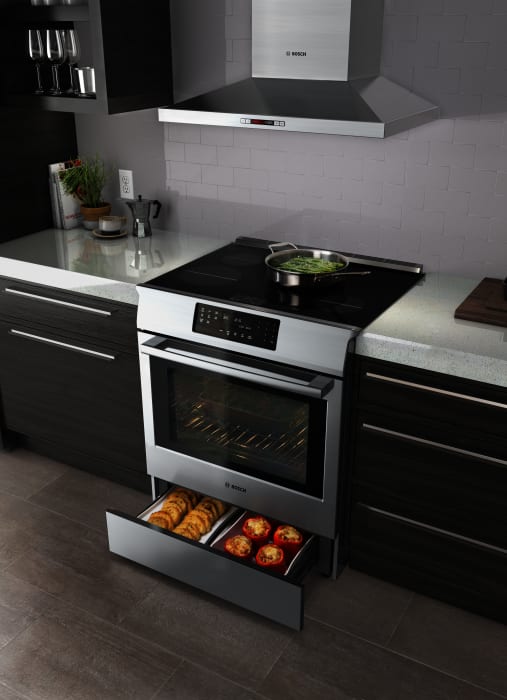 Bosch HIIP056U 30 Inch Slide-In Induction Range with 4 Induction ...