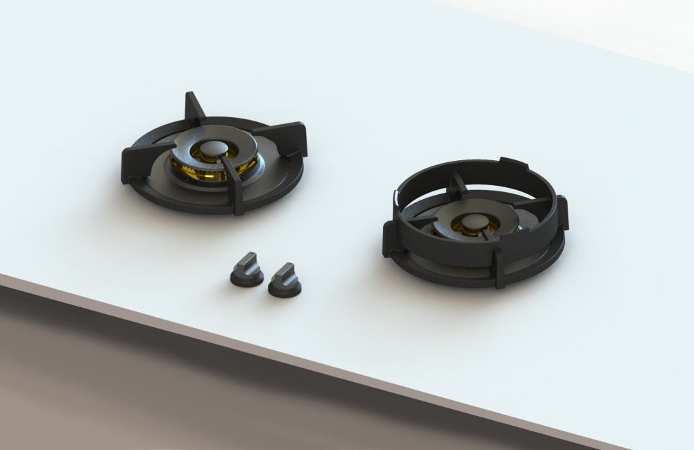 Pitt Cooking BROMO2PTNG 28 Inch Modular Gas Cooktop with 2 Burners ...