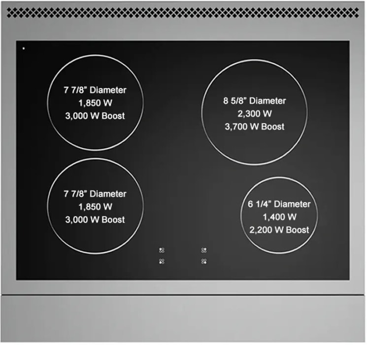 BlueStar BSIR30 30 Inch Freestanding Professional Induction Range with ...