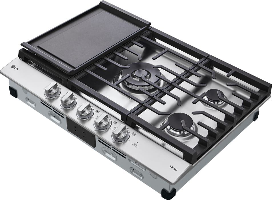 LG CBGJ3027S 30 Inch Gas Smart Cooktop with 5 Sealed Burners, 22K ...